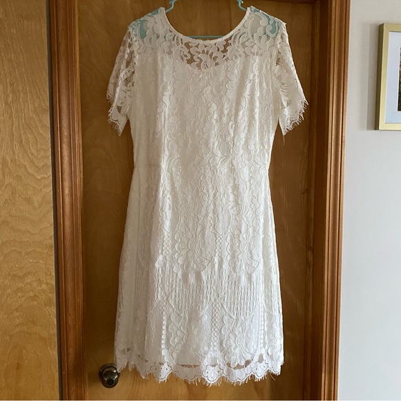 MSLG | Dresses | Nwt Mslg Off White Lace Dress | Poshmark